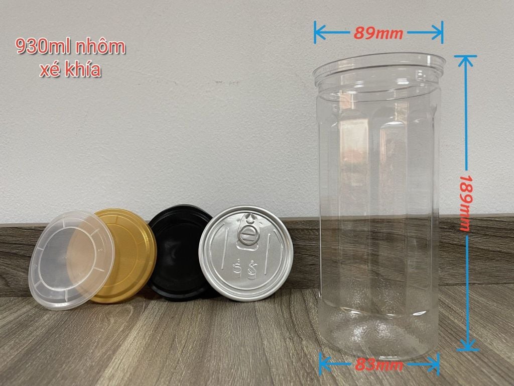 Hũ 930ml Nắp Nhôm Bật – Công Ty Nhựa Vinh Lợi