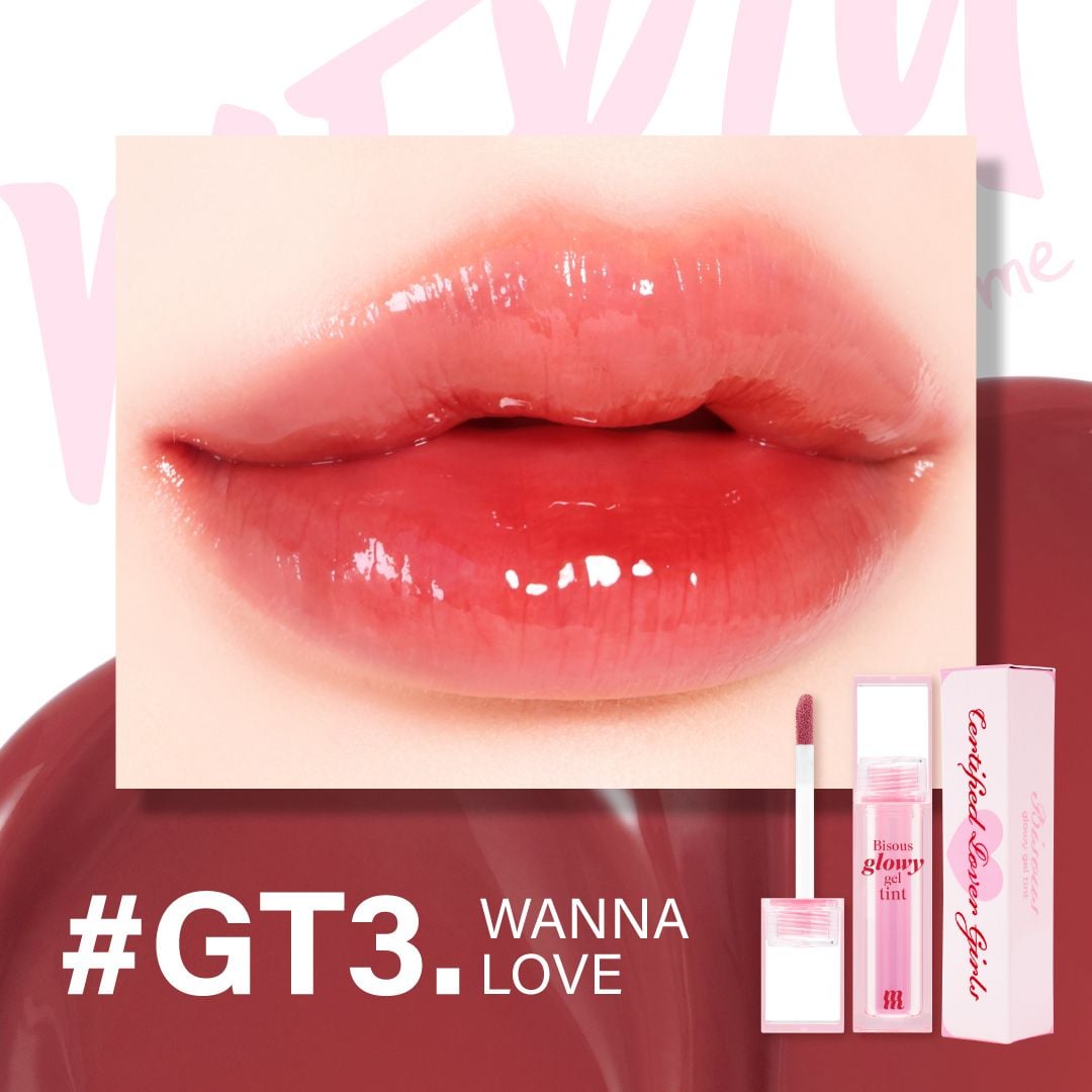Son Bóng Merzy Bisous Glowy Gel Tint #GT3 Wanna Love – MERZY VIỆT NAM