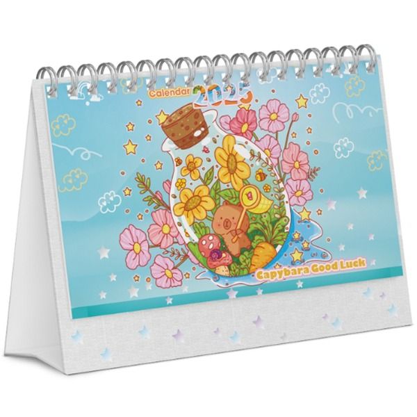 Lịch để bàn - Capybara Good Luck - Năm 2025 – Cá Chép Bookstore