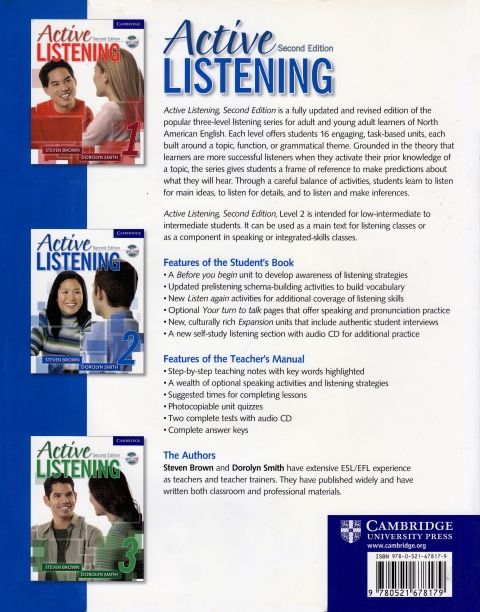 ACTIVE LISTENING 2 STUDENT'S BOOK WITH SELF-STUDY AUDIO CD 2nd ...