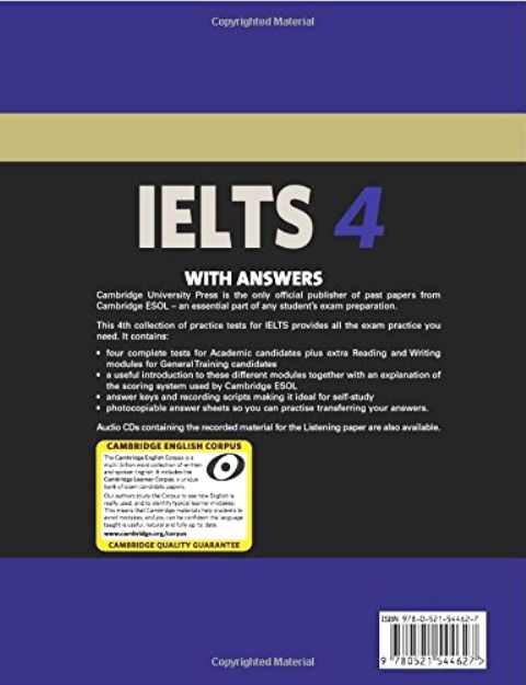 Cambridge IELTS 4 kèm 2 CD – nhasachthanhdung