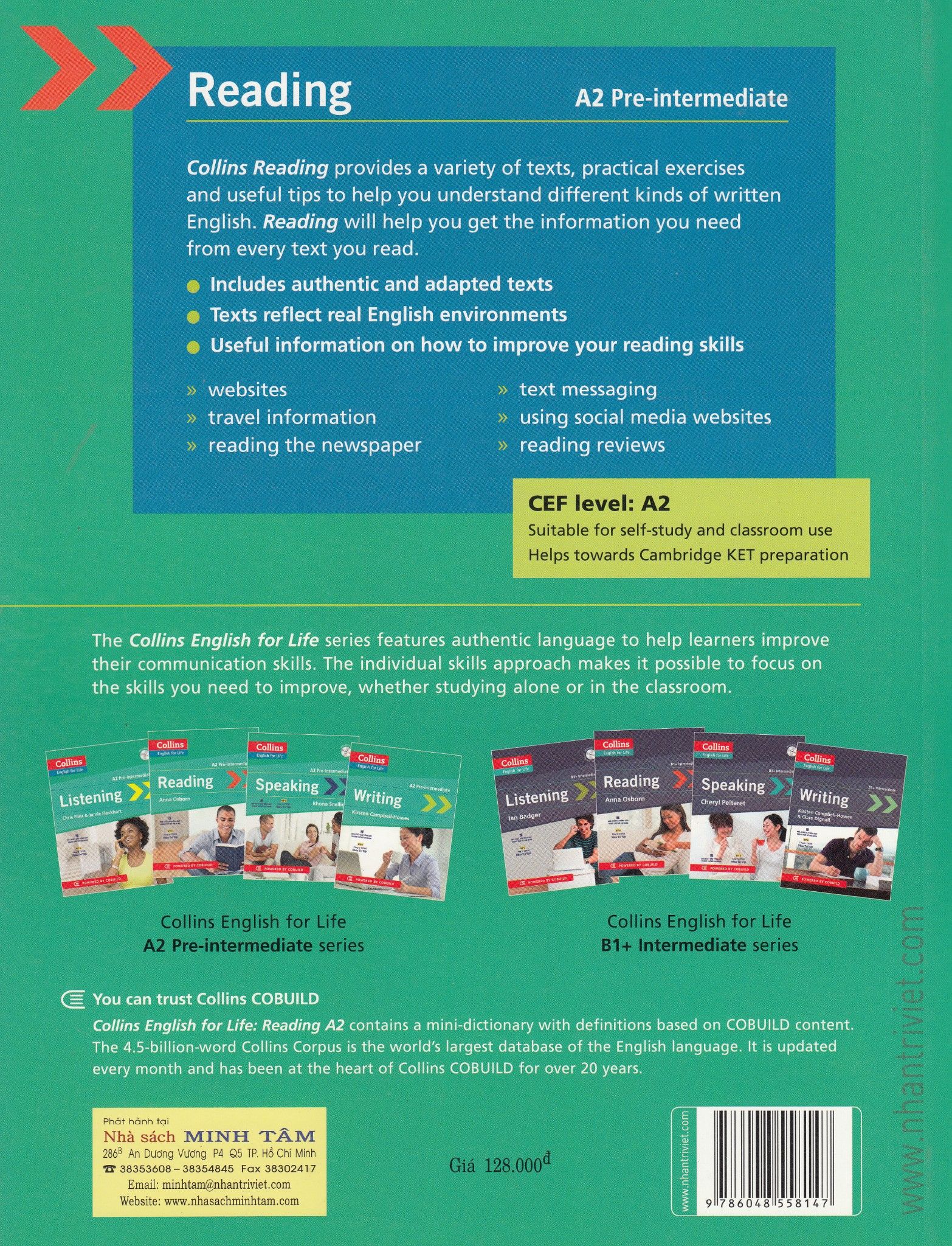 Collins English for Life A2 Pre-intermediate Reading – nhasachthanhdung