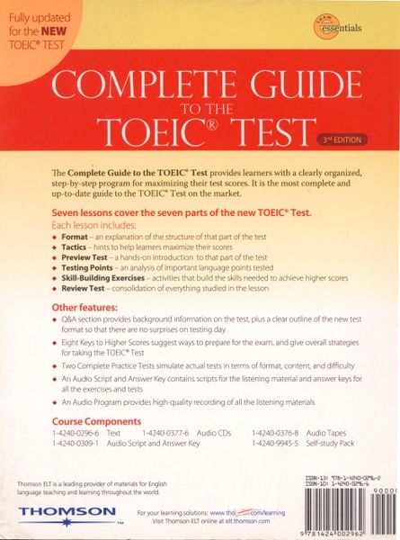 Complete Guide TOEIC Test 3rd Edition – nhasachthanhdung