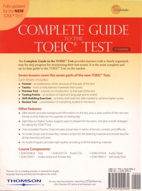 Complete Guide TOEIC Test 3rd Edition – nhasachthanhdung