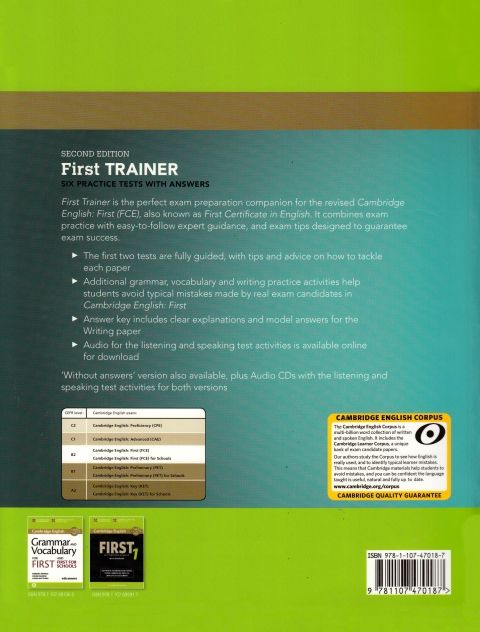 B2 - First trainer six practice tets with answers 2nd (2015 ...