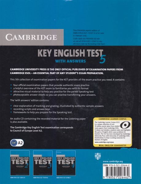 Cambridge Key English Test 5 with Answers – nhasachthanhdung
