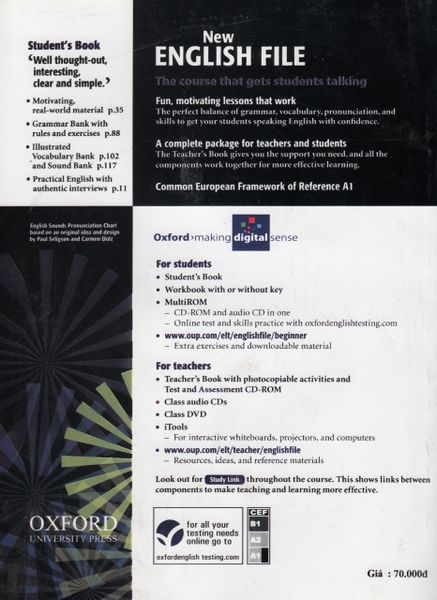 New English File Beginner student's book and workbook – nhasachthanhdung