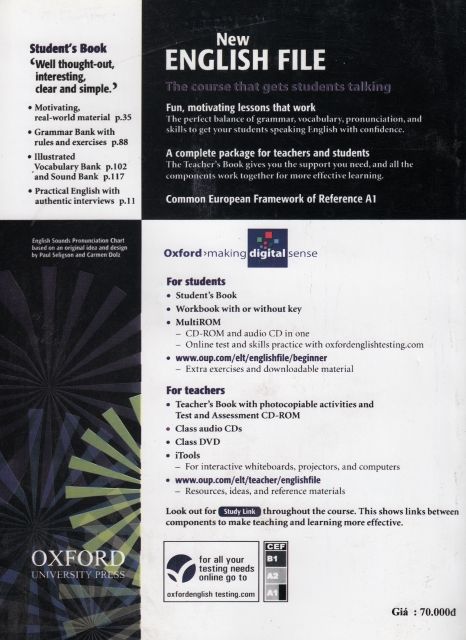 New English File Beginner student's book and workbook – nhasachthanhdung
