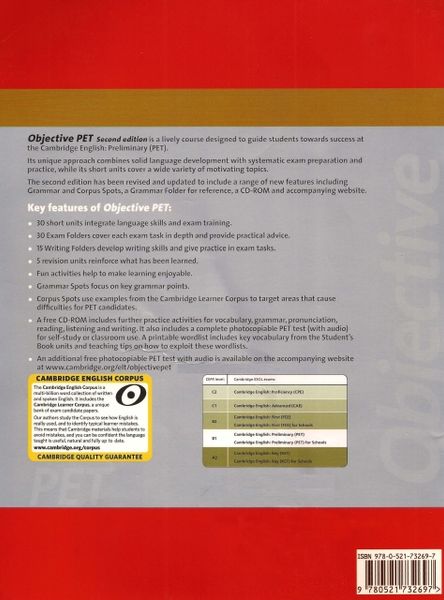 B1 - Objective PET teacher's book (2nd editon) – nhasachthanhdung