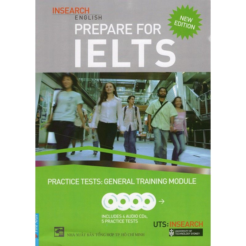Prepare For IELTS General Training + 4CD (Khổ Lớn) – nhasachthanhdung