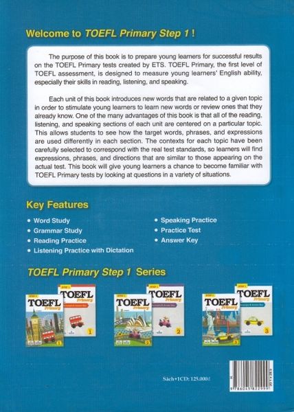 TOEFL Primary Step 1 book 3 + Key – nhasachthanhdung