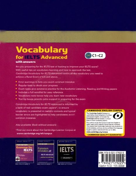 Cambridge English Vocabulary for IELTS Advanced + 1 CD – nhasachthanhdung
