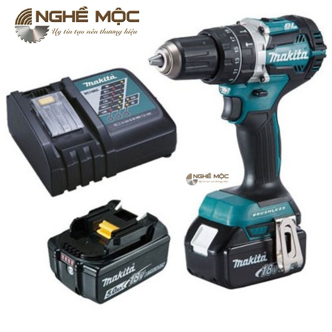 Máy khoan búa vặn vít dùng pin Makita DHP484 – mochaiphat