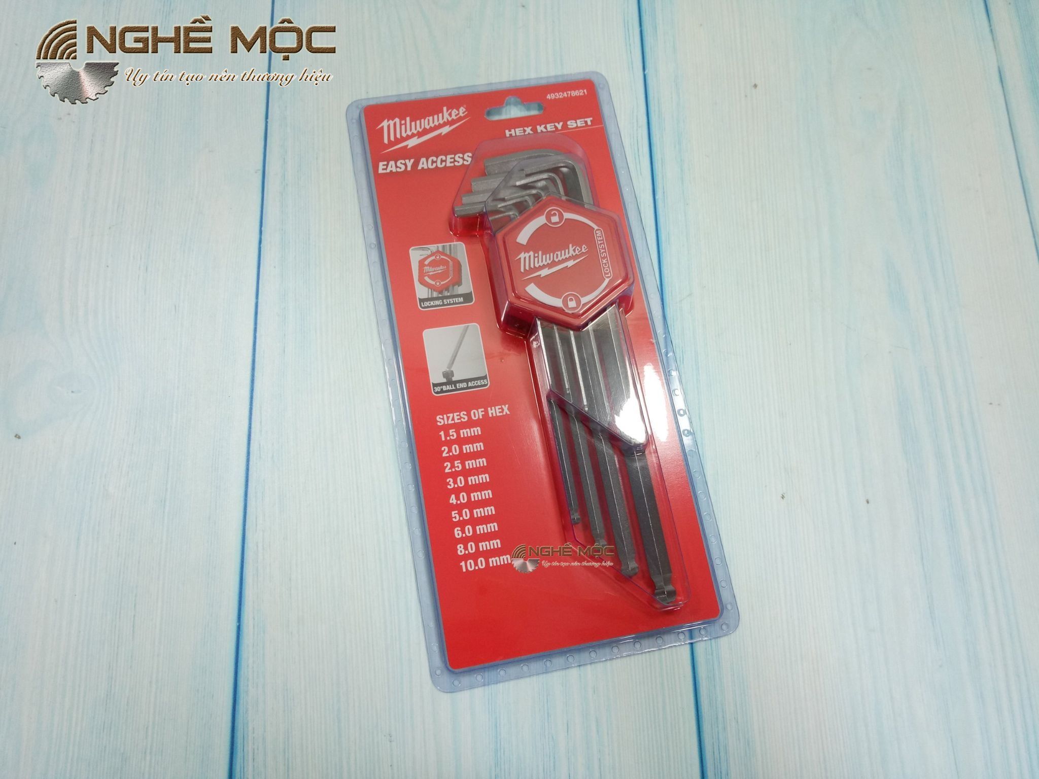 MILWAUKEE 4932478621 BỘ KHÓA LỤC GIÁC BÓNG 1.5MM-10MM 9PCE – mochaiphat