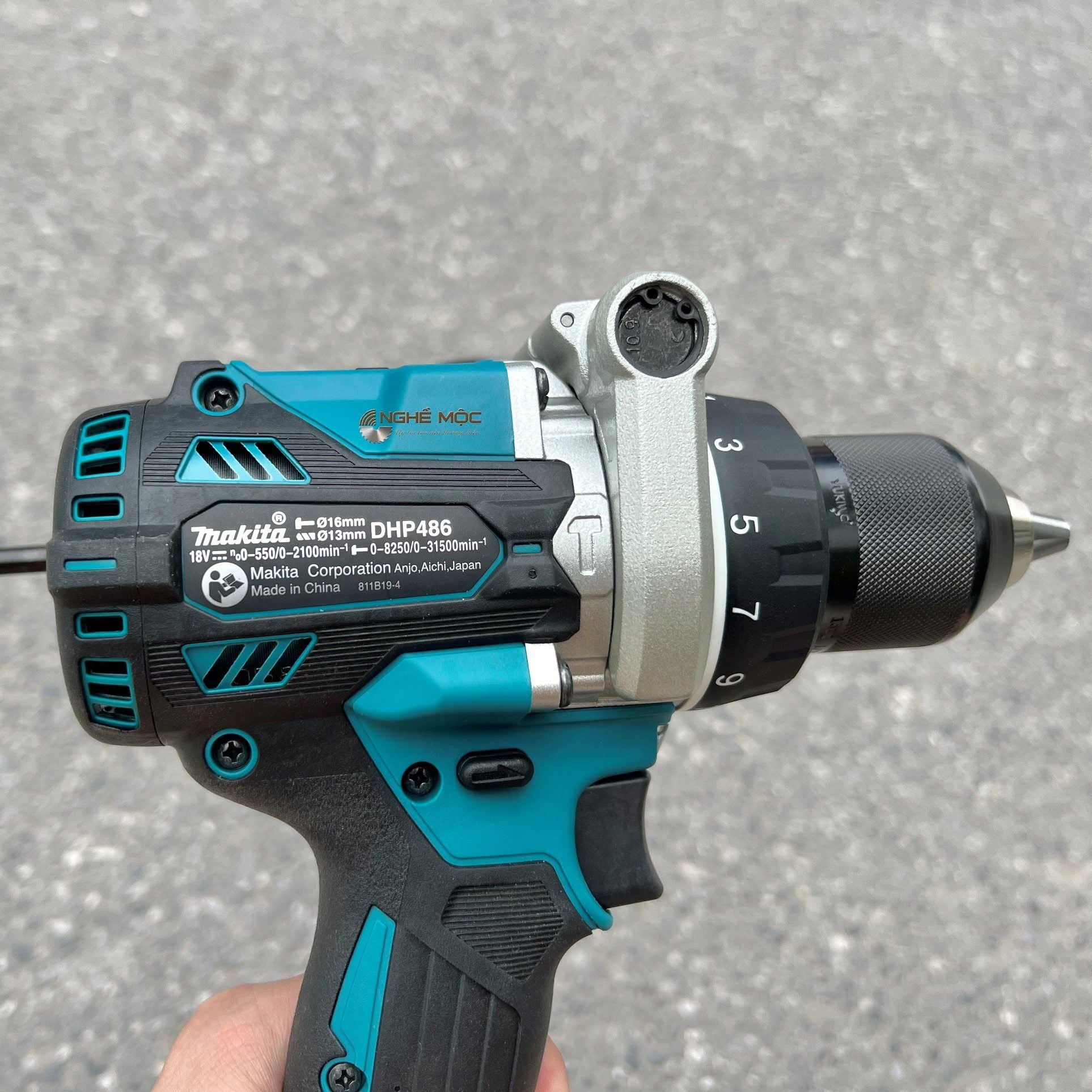 Máy khoan búa và vặn vít dùng pin (bl)(18v) Makita DHP486Z – mochaiphat