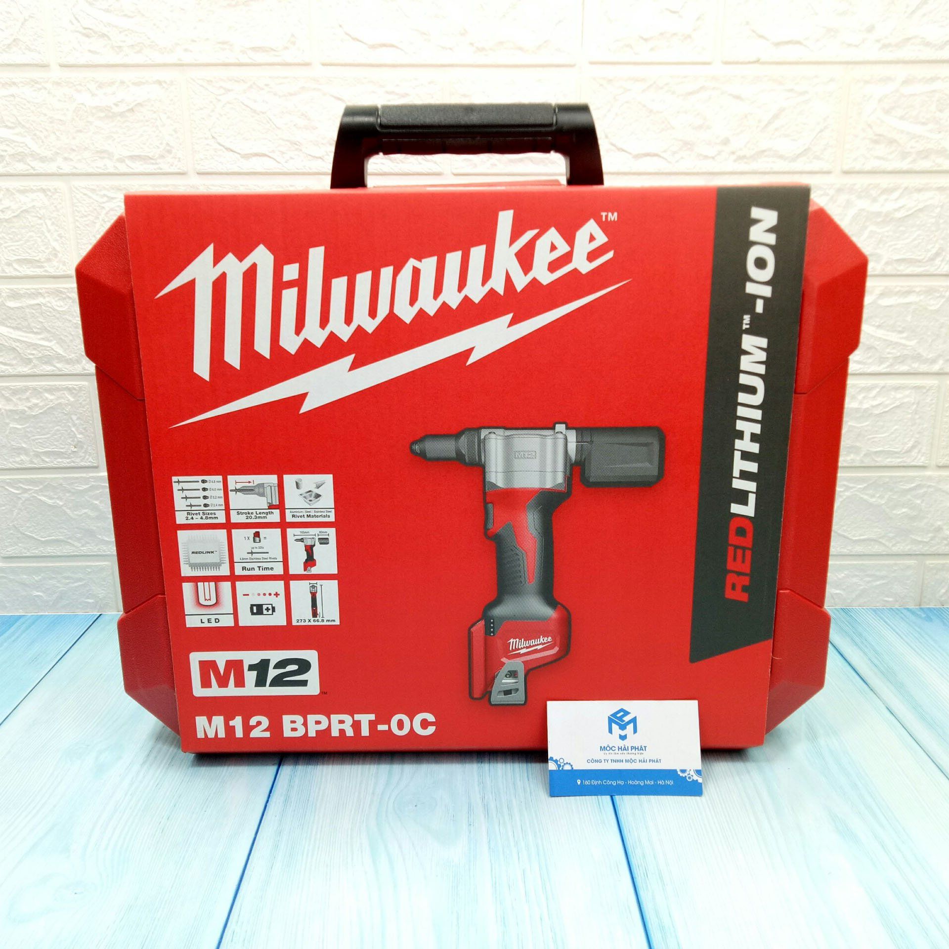 Máy bắn đinh rút Milwaukee M12 BPRT-0C – mochaiphat