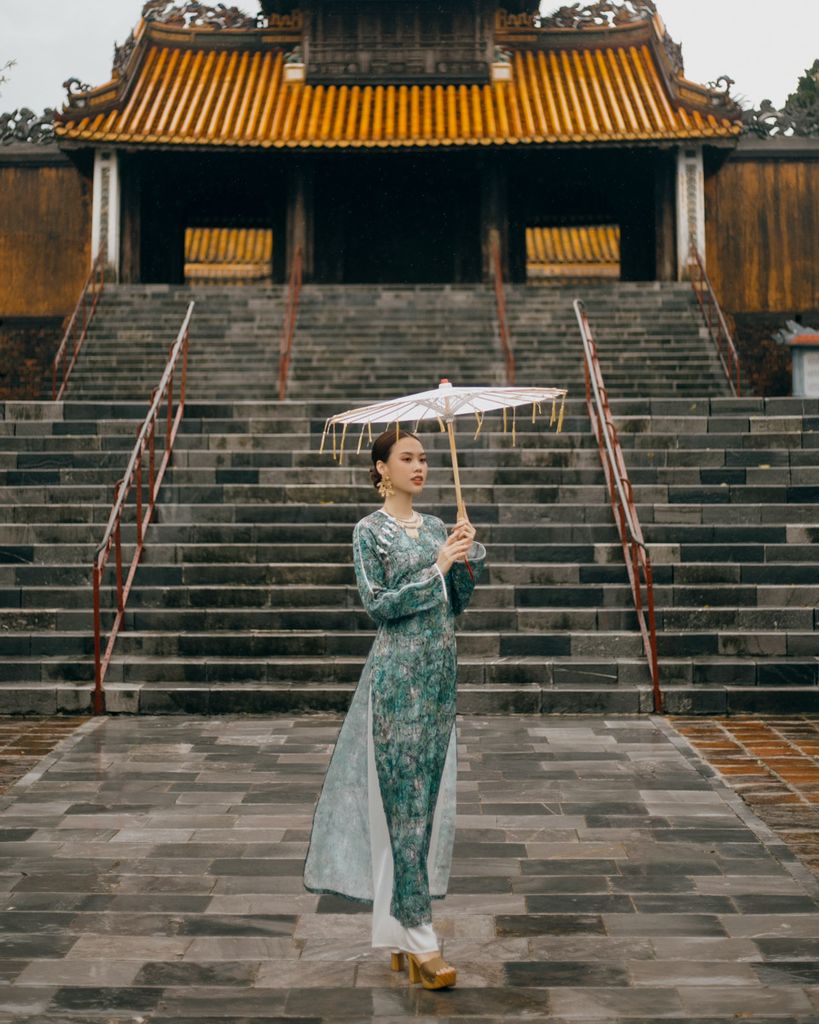 Áo Dài Gấm Xanh Pride Việt Nam – GOSUMO.VN