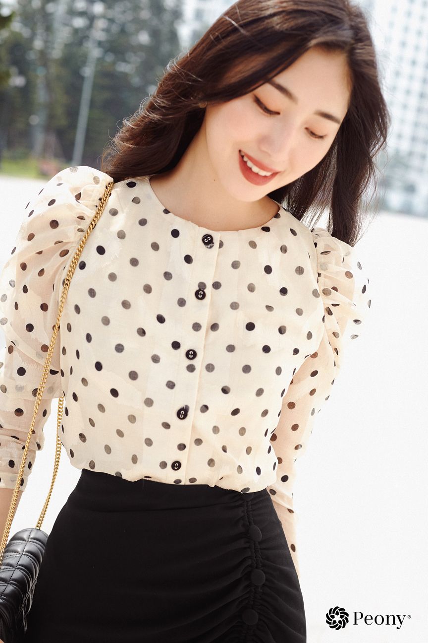 Swan Top – Peony Design