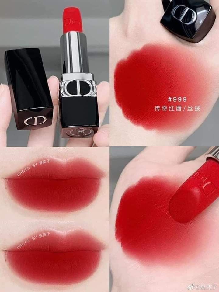 Son Dior mini 999 đỏ thuần