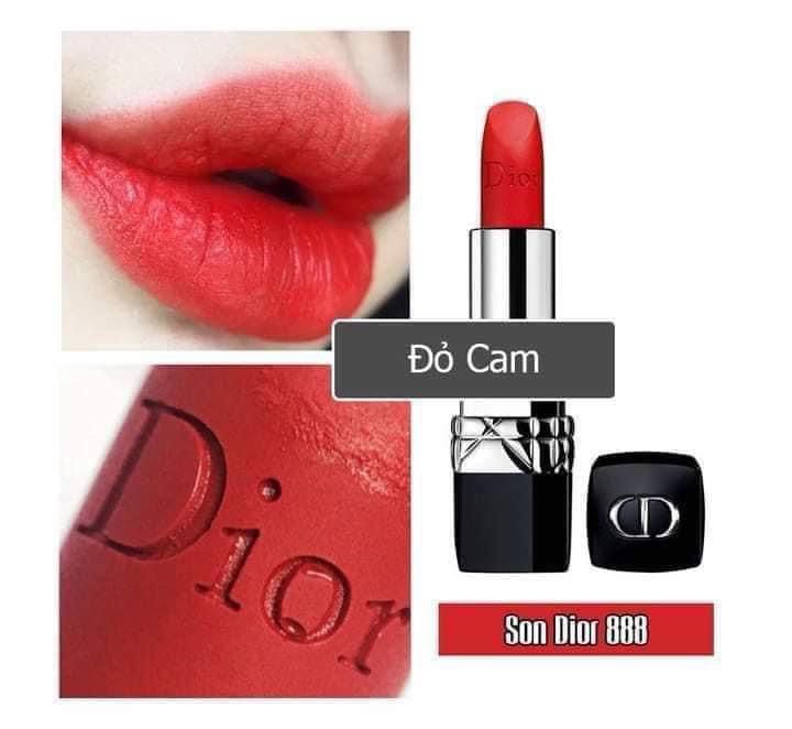 Son Dior mini 888 đỏ cam