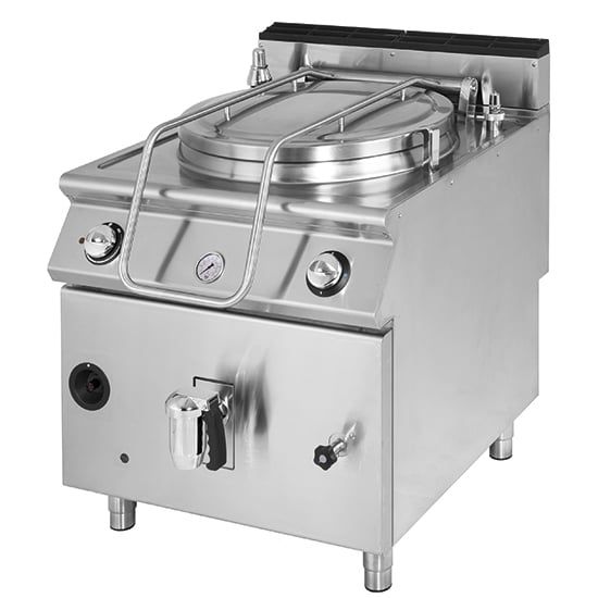 Electric boiling pan, indirect heating, capacity 50 litres VS7080PEI50 ...