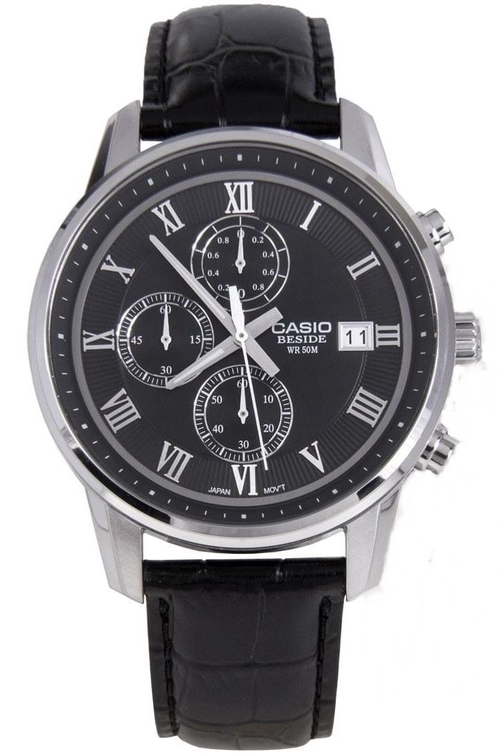 Đồng hồ Casio Beside BEM-511L-1AVDF Máy Quartz - Dây da