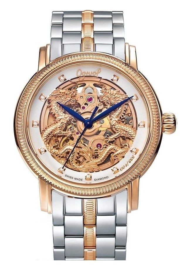 Đồng hồ Thụy Sỹ Ogival OG358.652AGSR-T Máy cơ - Dây kim loại