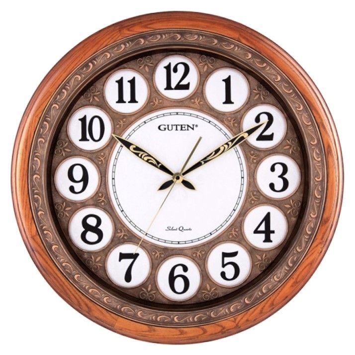 Đồng hồ treo tường hình tròn Mẫu Mới Guten 958 - Gỗ Đẹp