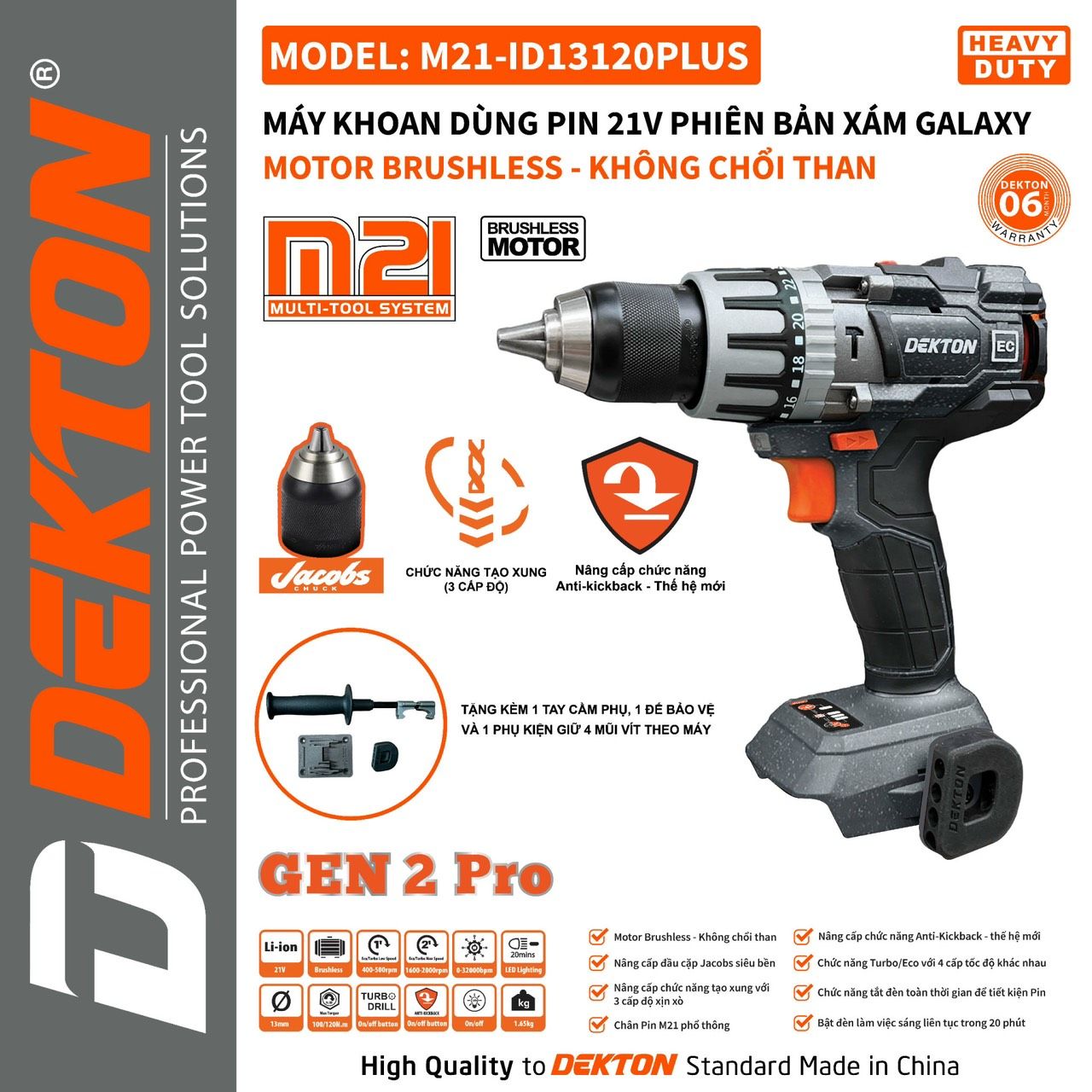 MÁY KHOAN PIN DEKTON - M21 - ID 13120 PLUS – Oshimakhaiphat