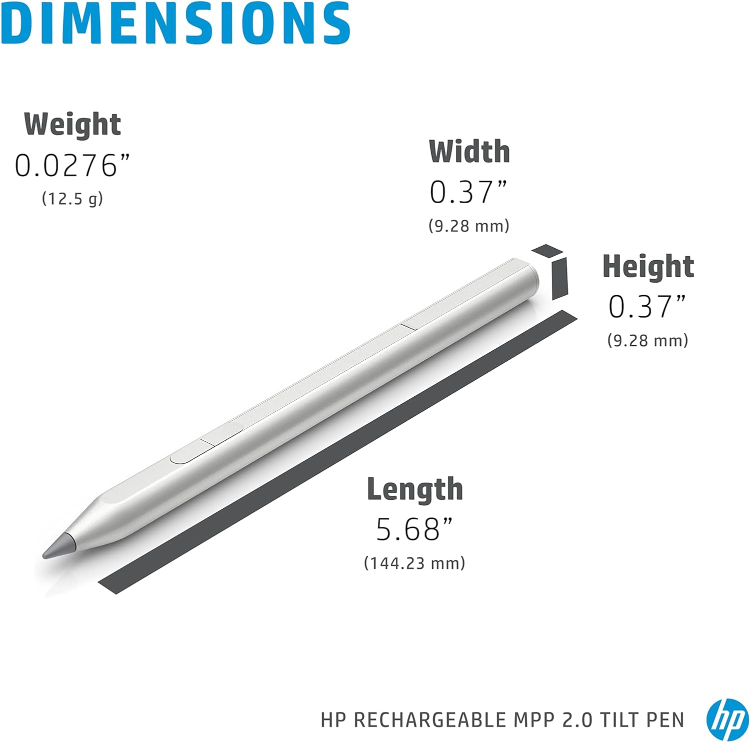 Bút cảm ứng HP rechargeable MPP 2.0 TILT PEN dùng cho Laptop HP X360 E