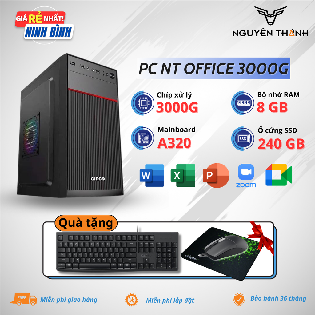 Máy tính Văn Phòng - Trường Học PC NT OFFICE 3000G siêu rẻ siêu khoẻ