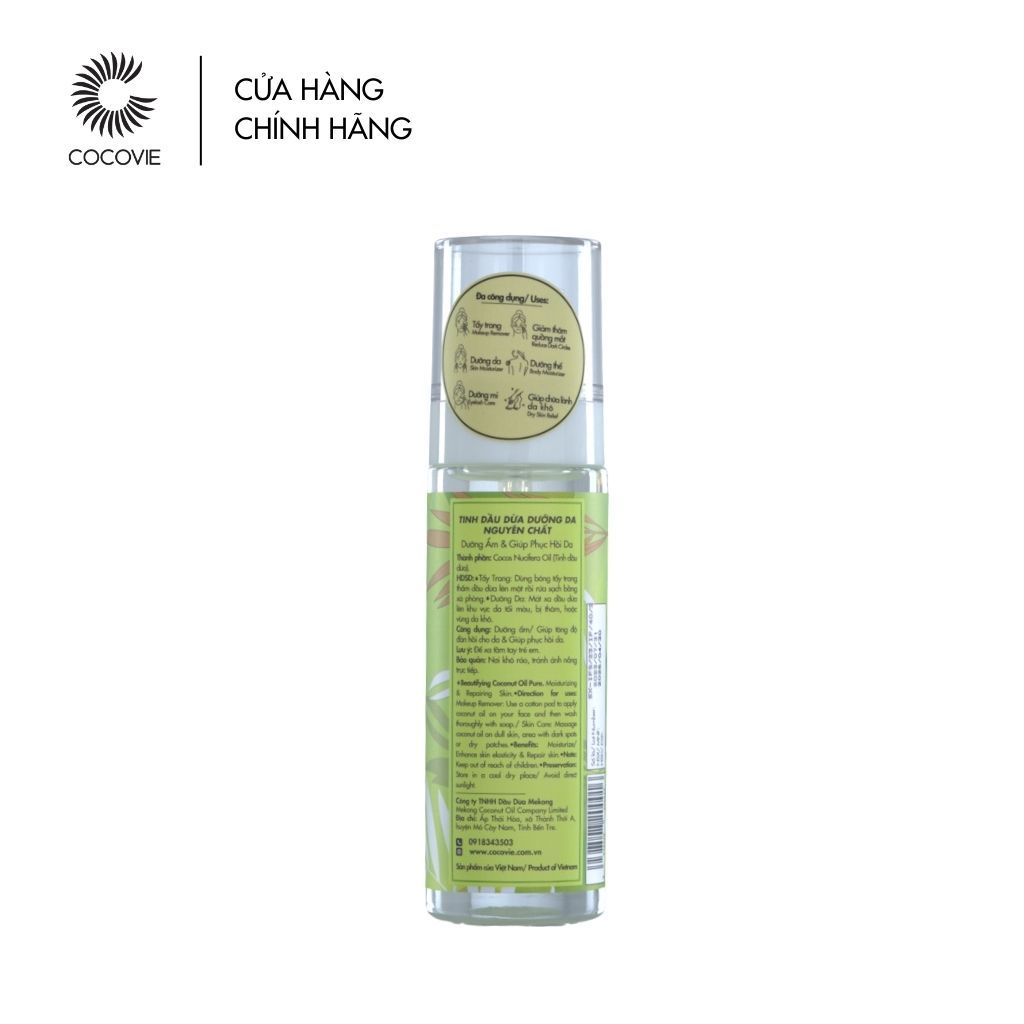 Tinh Dầu Dừa Dưỡng Da Nguyên Chất 100ml – Cocovie Shop