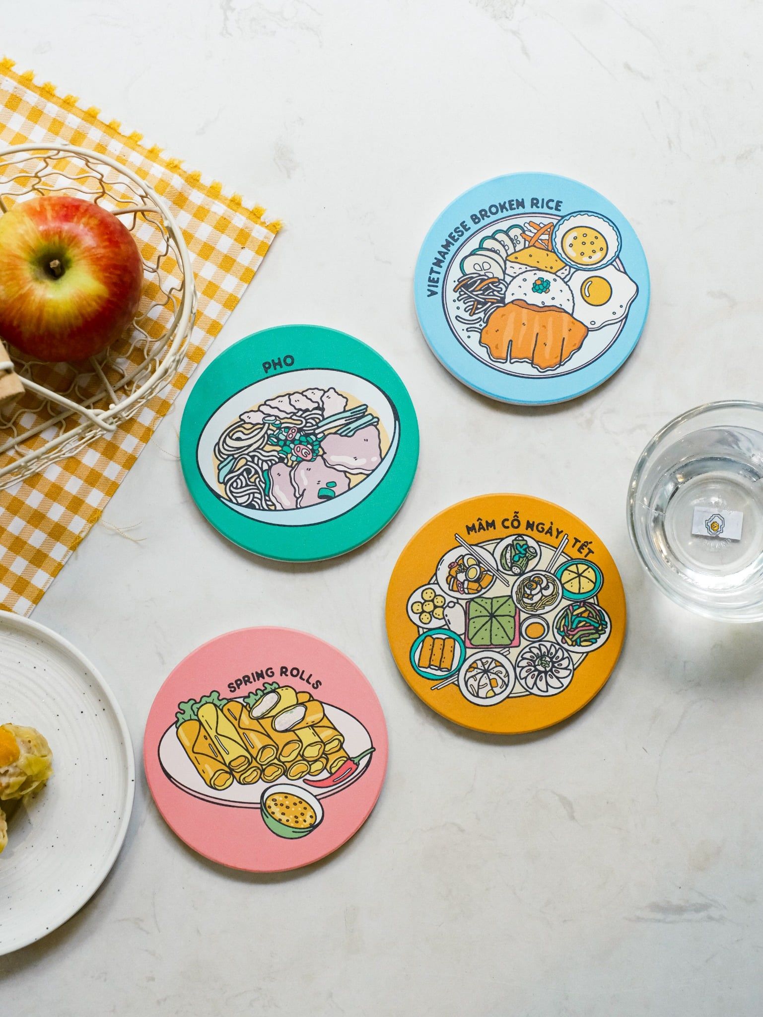 Ceramic Coaster - Vietnam 4 – Tick & Pick