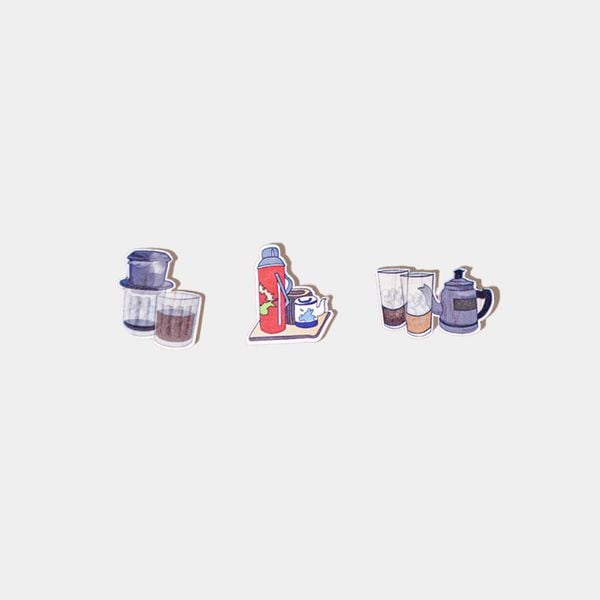 Wooden Magnet - Trà đá, Cà phê, Ấm trà – Tick & Pick