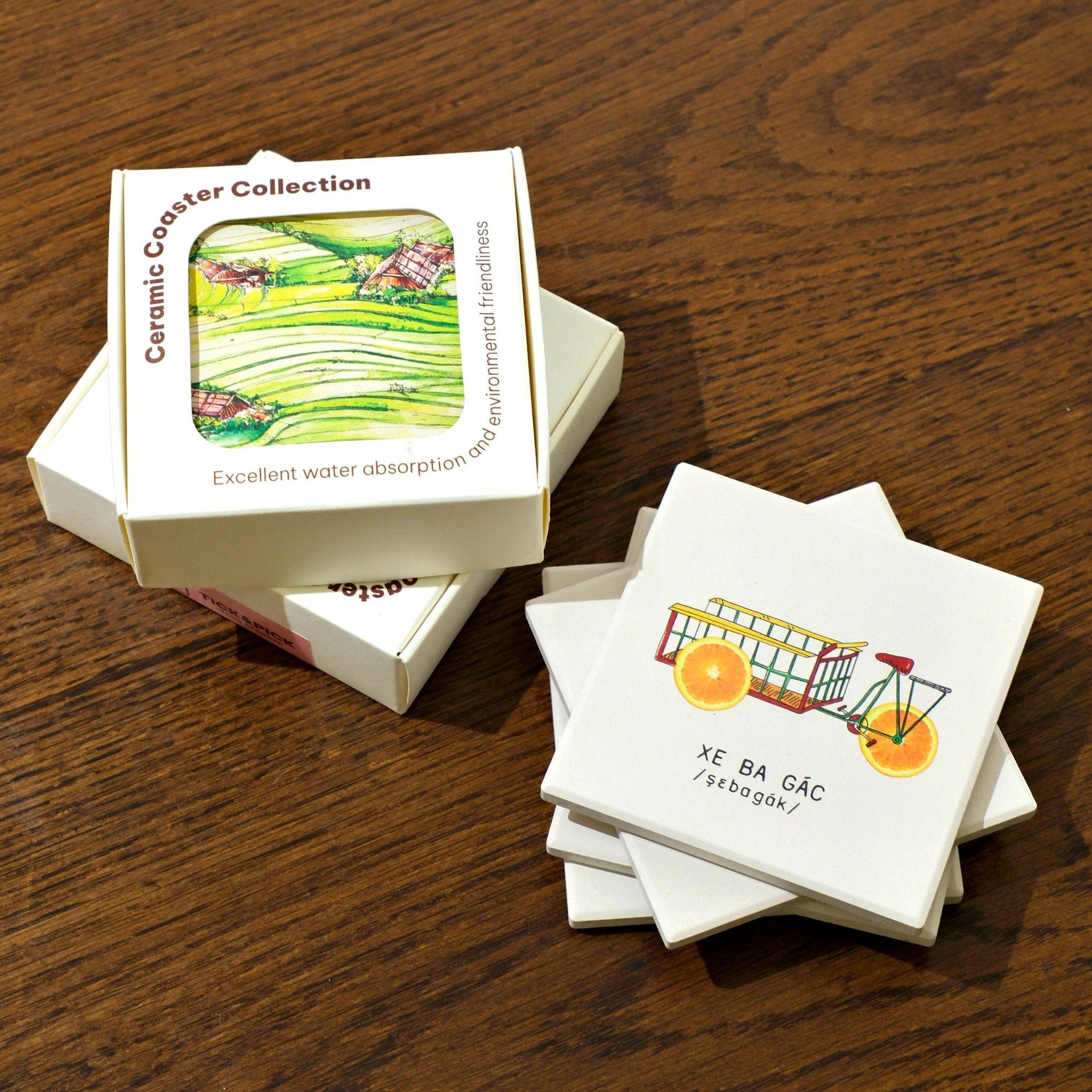 Ceramic Coaster - Vietnam Iconics – Tick & Pick
