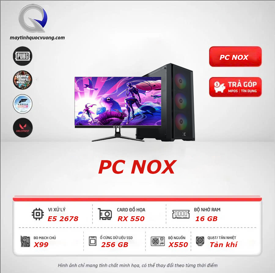 PC Giả lập (E5 2678 | RX 550 | 256Gb | 550W)
