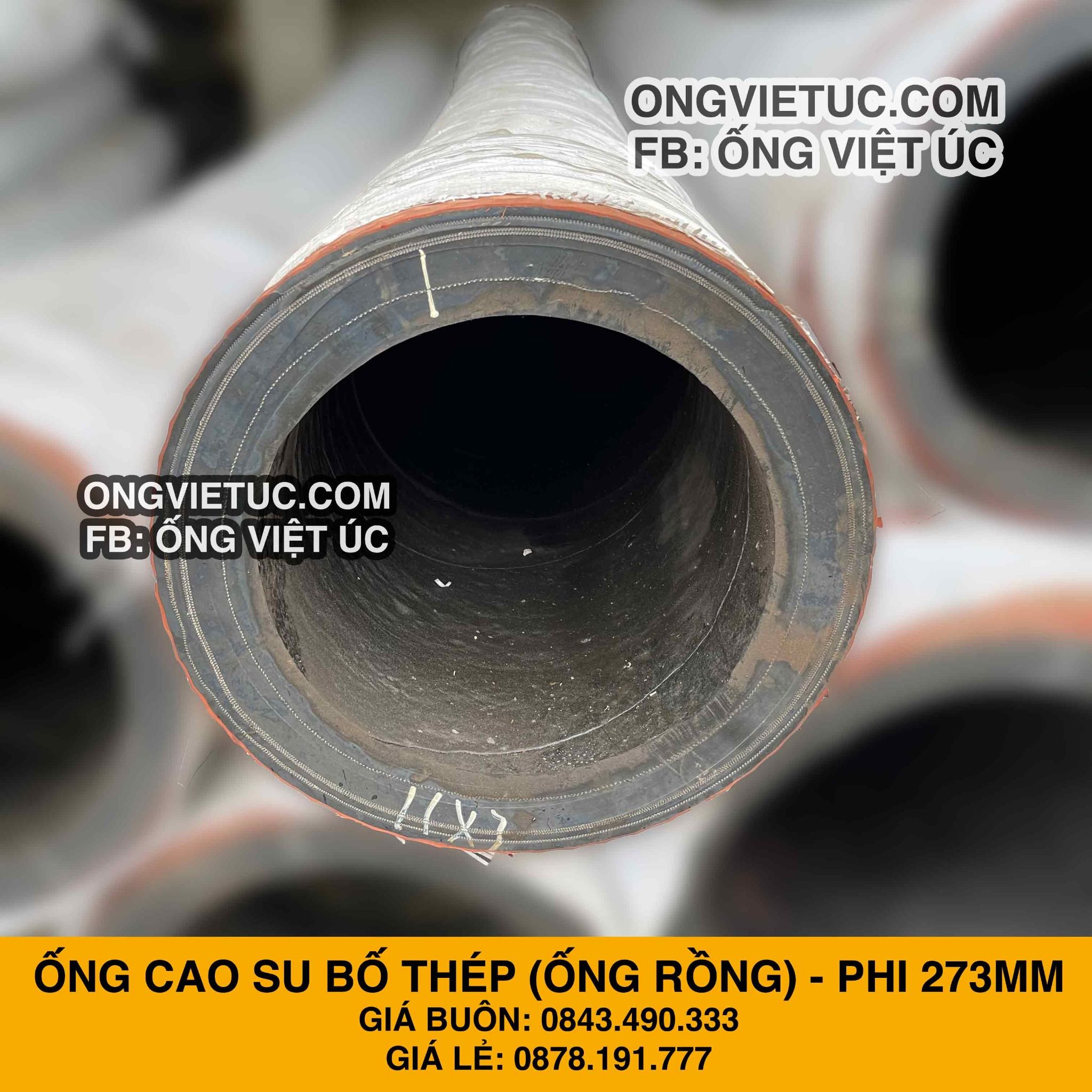 Ống Cao Su Bố Thép Phi 273MM (275MM) - Ống Rồng Hút Bùn Cát Việt Úc – Ống Việt Úc