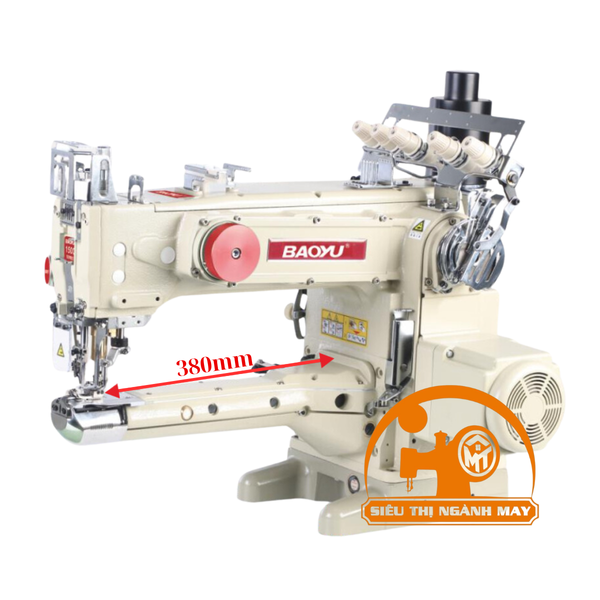 Máy Viền Đầu Heo Thân Dài BAOYU BML-1500-L/380 - SIÊU THỊ NGÀNH MAY