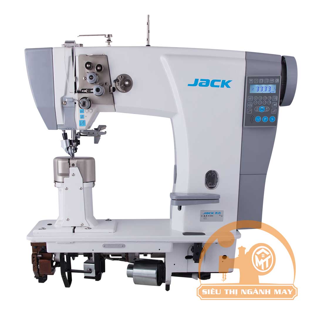 Máy may trụ đứng 2 kim điện tử hiệu Jack JK-6692 - siêu thị ngành may