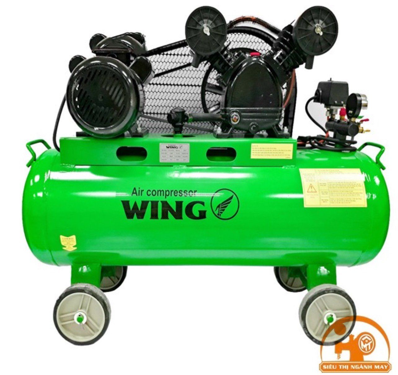 Máy nén khí không dầu giảm âm Wing TW-V-0.12/8-70L - SIÊU THỊ NGÀNH MAY