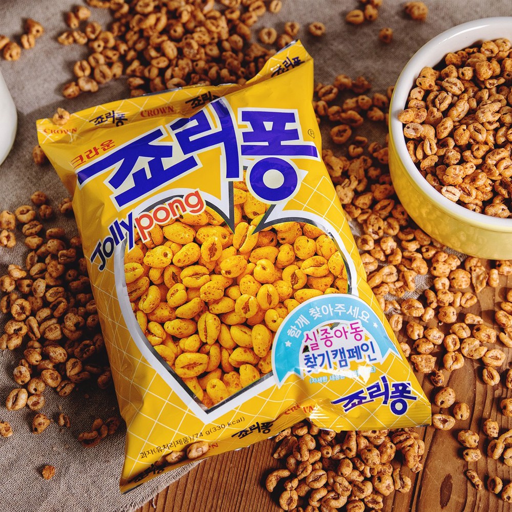 Crown - Bánh Snack Lúa Mạch Jolly Pong Hàn Quốc 74 Gam – dovumart