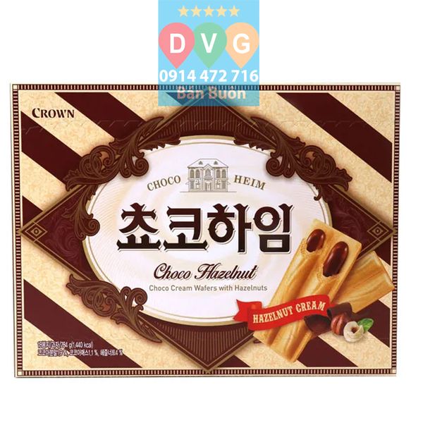 Bánh Quế Crown Choco Heim 284g Nhập Khẩu Hàn Quốc | 해태크라운 쵸코하임*대 284g ...