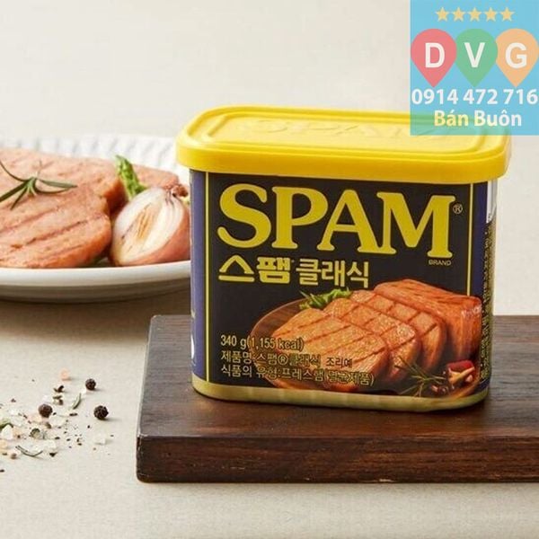 Thịt Hộp Giăm Bông Classic Spam CJ 340g - Nhập Khẩu Hàn Quốc 스팸 클래식 34 – dovumart