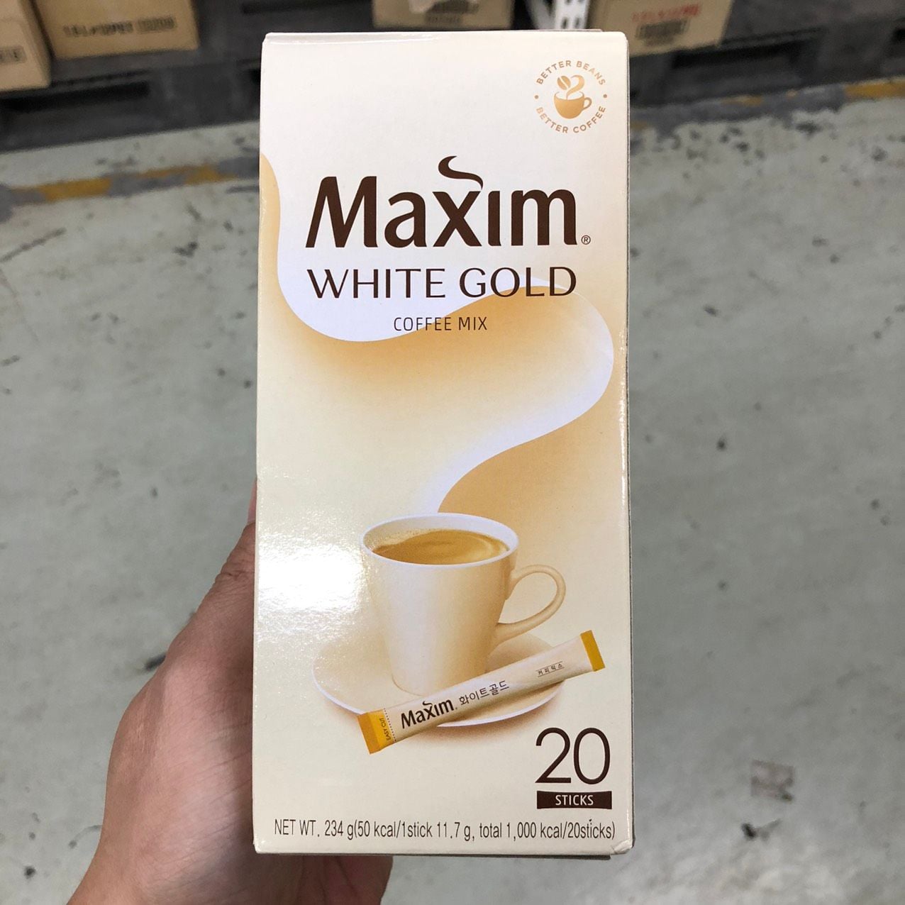 Cà phê hoà tan MAXIM WHITE GOLD 234g ( Gồm 20 gói 11,7g) – dovumart