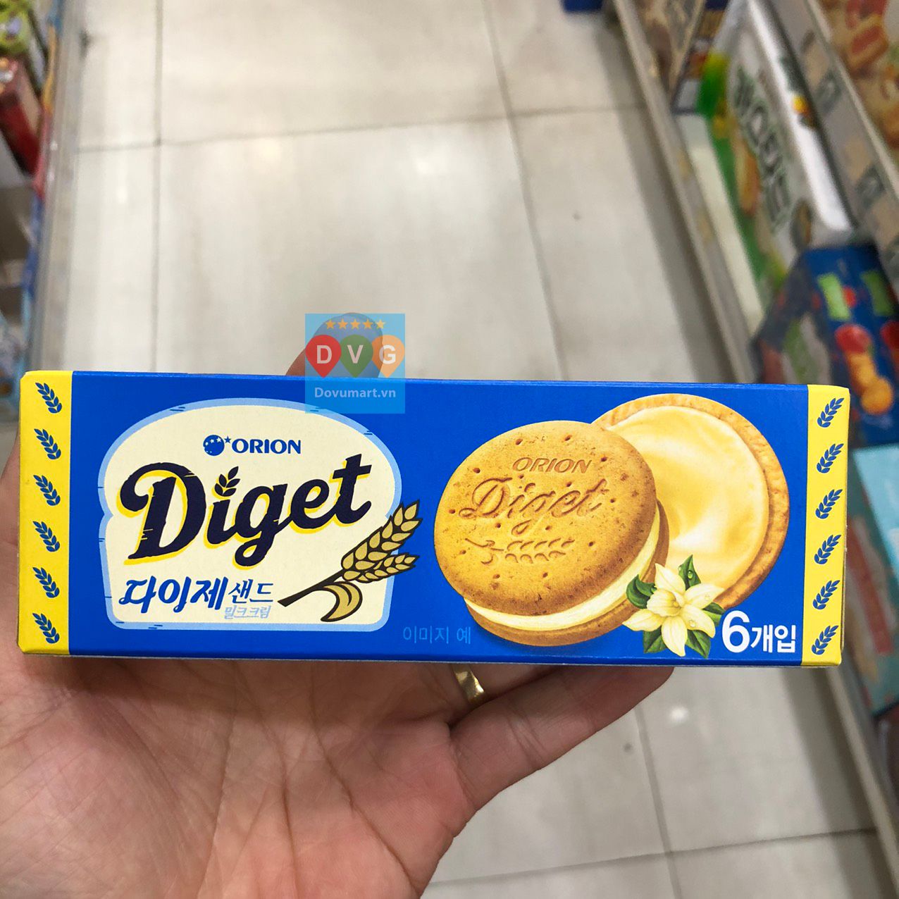 Bánh Quy Kem Sữa Diget Orion Hàn Quốc 70 gam /다이제 샌드 8801117117306 ...