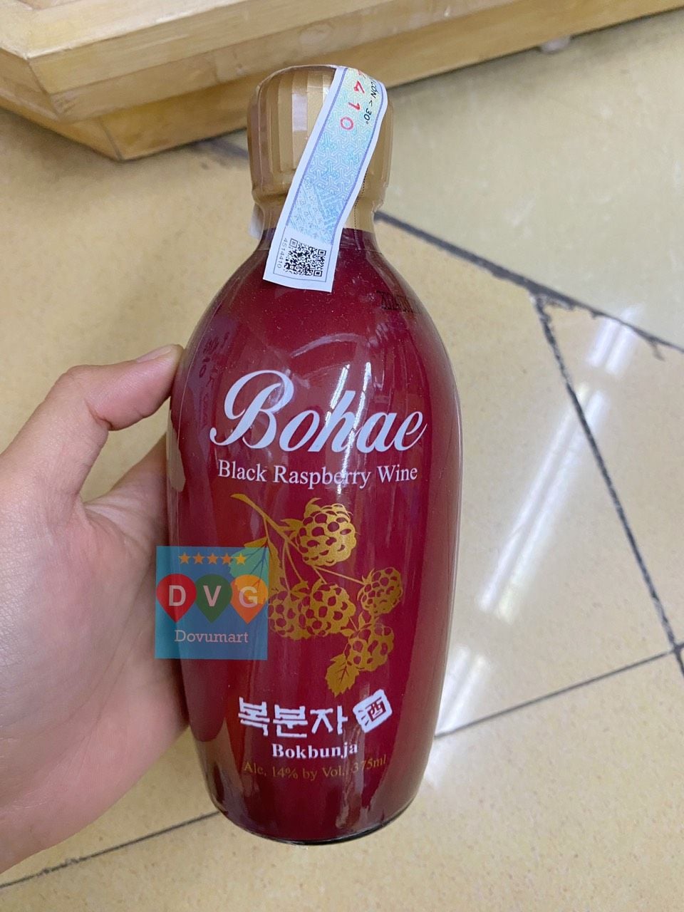 Rượu Mâm Xôi Bohae Hàn Quốc Chai 375ML / 보해) 복분자 375ML – dovumart