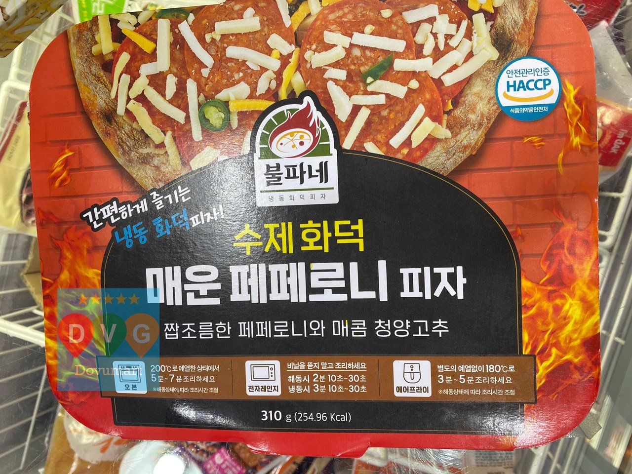 Pizza Nướng Than Ớt Pepperoni Cay Hàn Quốc 310G / 빨간화덕푸드) 불파네수제화덕 매운페페 – dovumart