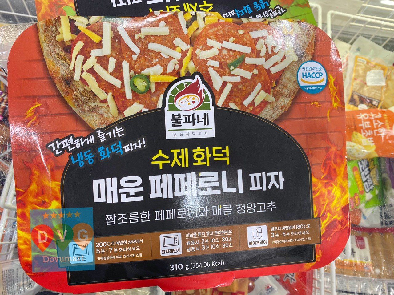 Pizza Nướng Than Ớt Pepperoni Cay Hàn Quốc 310G / 빨간화덕푸드) 불파네수제화덕 매운페페 – dovumart