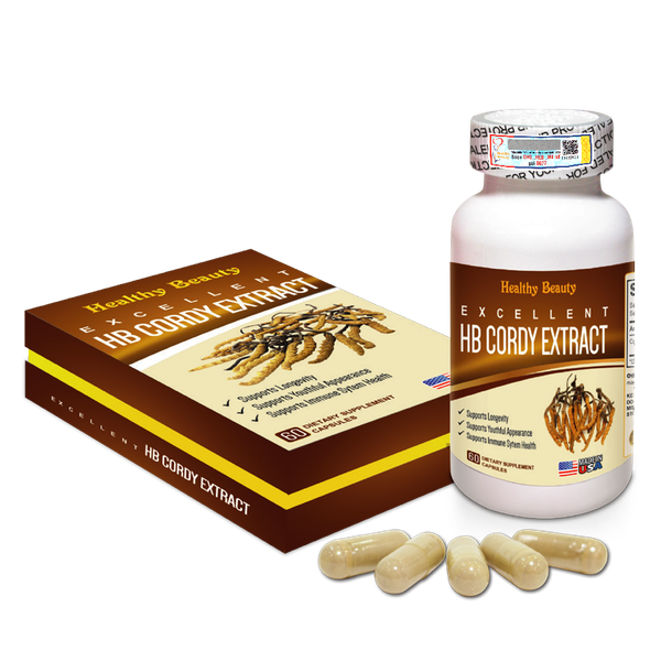 Healthy Beauty HB Cordy Extract 750mg - Viên Uống Đông Trùng Hạ Thảo ...