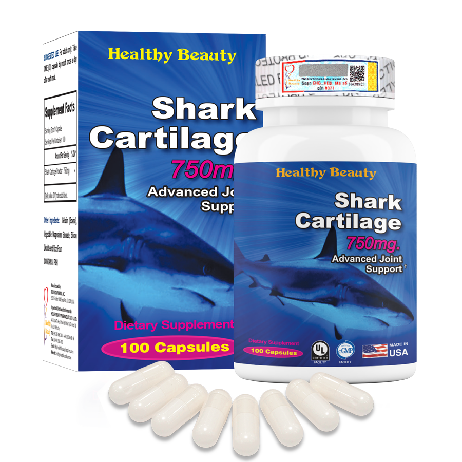 Healthy Beauty Shark Cartilage 750mg - Tái Tạo Mô Sụn Khớp – Healthy ...
